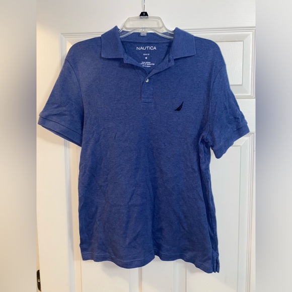 Nautica | Shirts | Mens Nautica Blue Polo Shirt | Poshmark